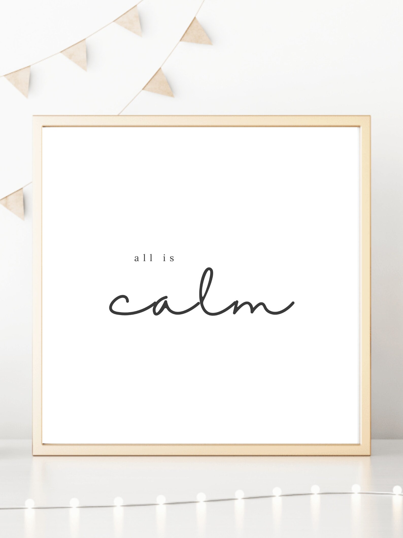 All is Calm, All is Bright- Christmas Wall Print- Downloadable Print ...