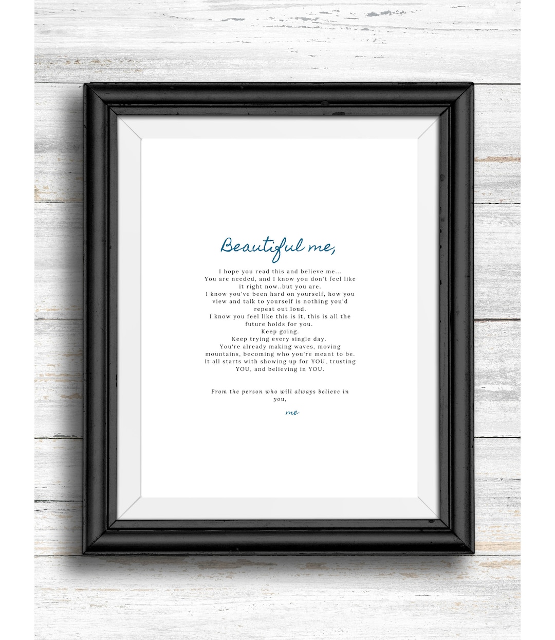 Beautiful Me Quote - by Tiffany Moule - Etsy
