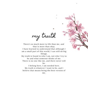 My Truth Quote by Tiffany Moule - Etsy