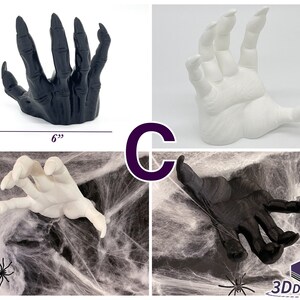 Halloween Hand Decor | Wall Mountable Scary Decor for Your Living Room ...