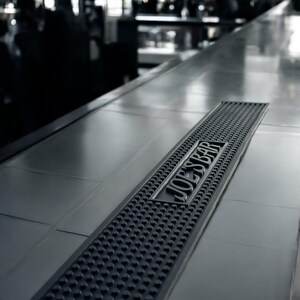 Personalized Silicone Bar Runner Mat | Custom Barware Gift | Home Bar ...