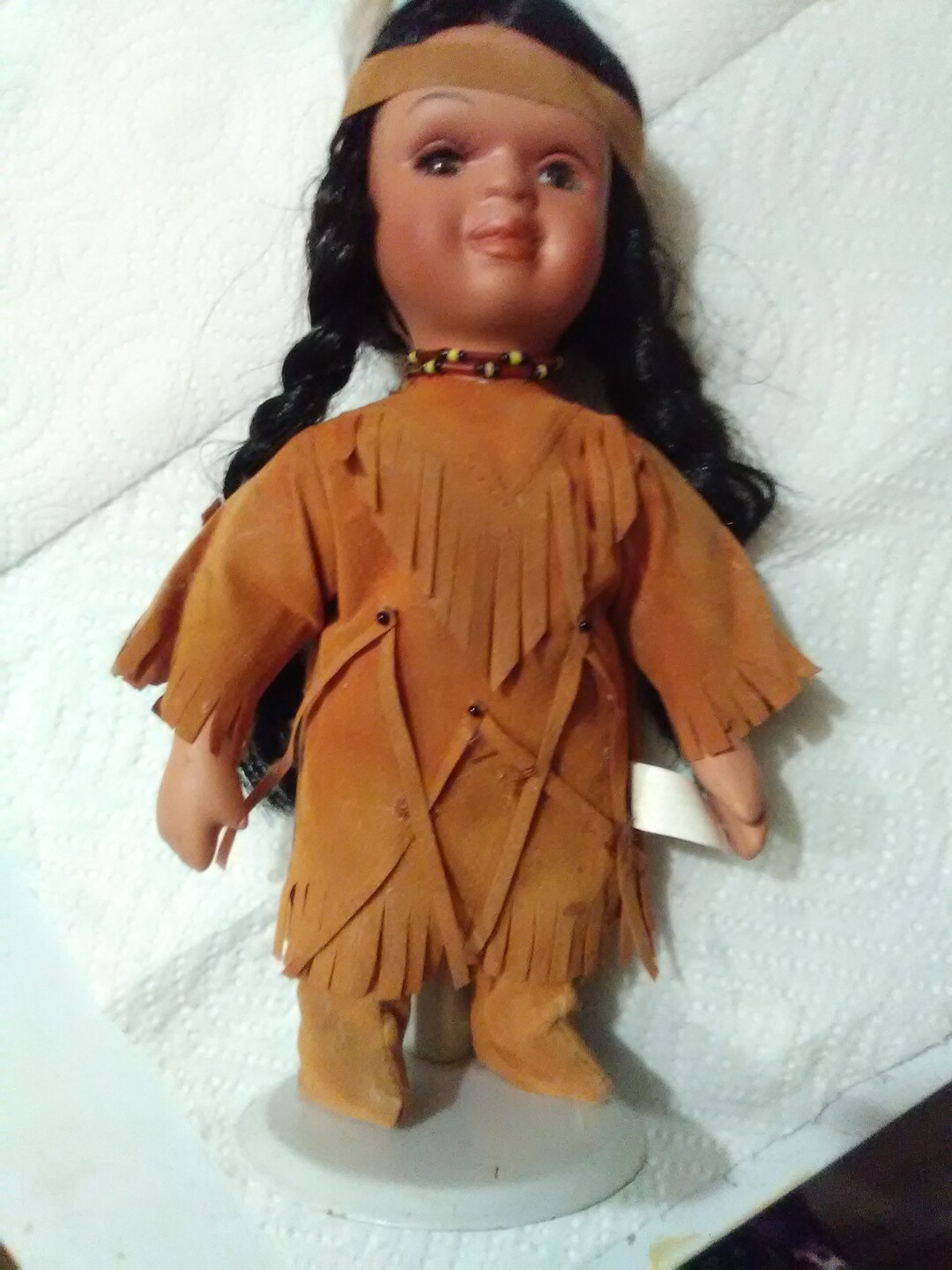 Native American Girl Porcelain Doll - Etsy