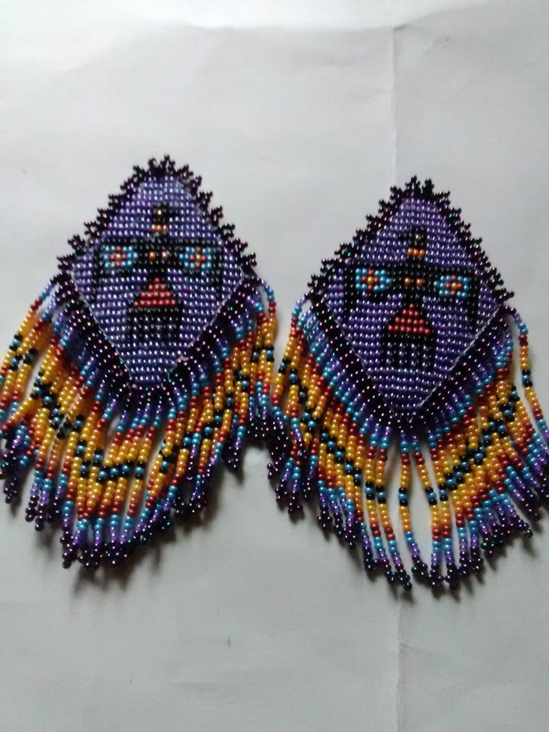 Moccasin, Beaded Thunderbird Toe Plugs, Handmade by Me, Pow Wow ...