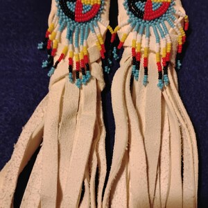 Beaded Medicine Wheel Braid Wraps, Handmade, Native American, 3 ...