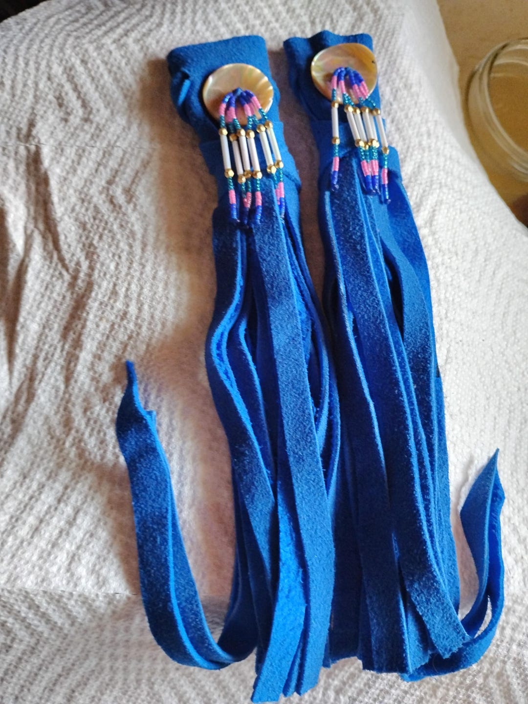 Handmade Royal Blue Native American Braid Wraps for Regaillia 4 Inches ...