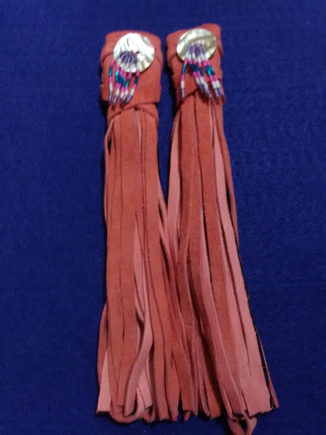 Native American Rose Deer Suede Leather Braid Wraps, 4 Designs ...