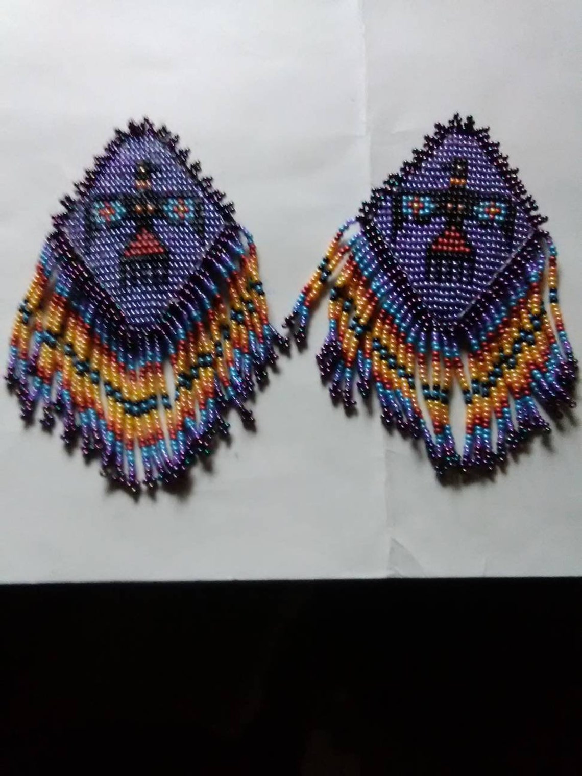 Moccasin, Beaded Thunderbird Toe Plugs, Handmade by Me, Pow Wow ...