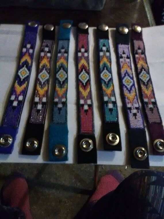 Bracelets Beaded Women's Cheyenne Design Handmade Native - Etsy