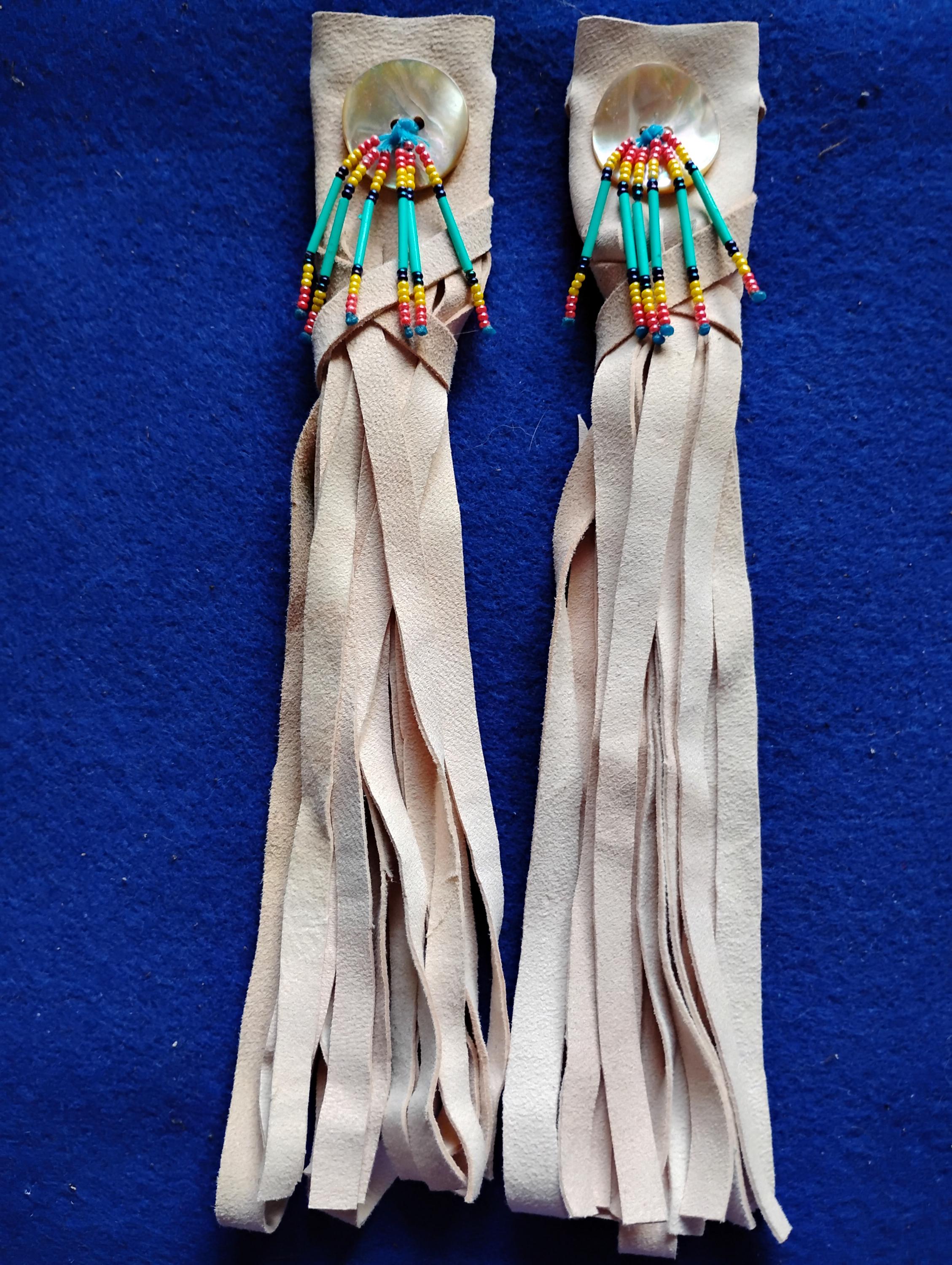 Native American Braid Wraps for Hair Dress and Pow Wow Regaillia ...