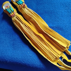 Native American Braid Wraps for Hair Dress and Pow Wow Regaillia ...