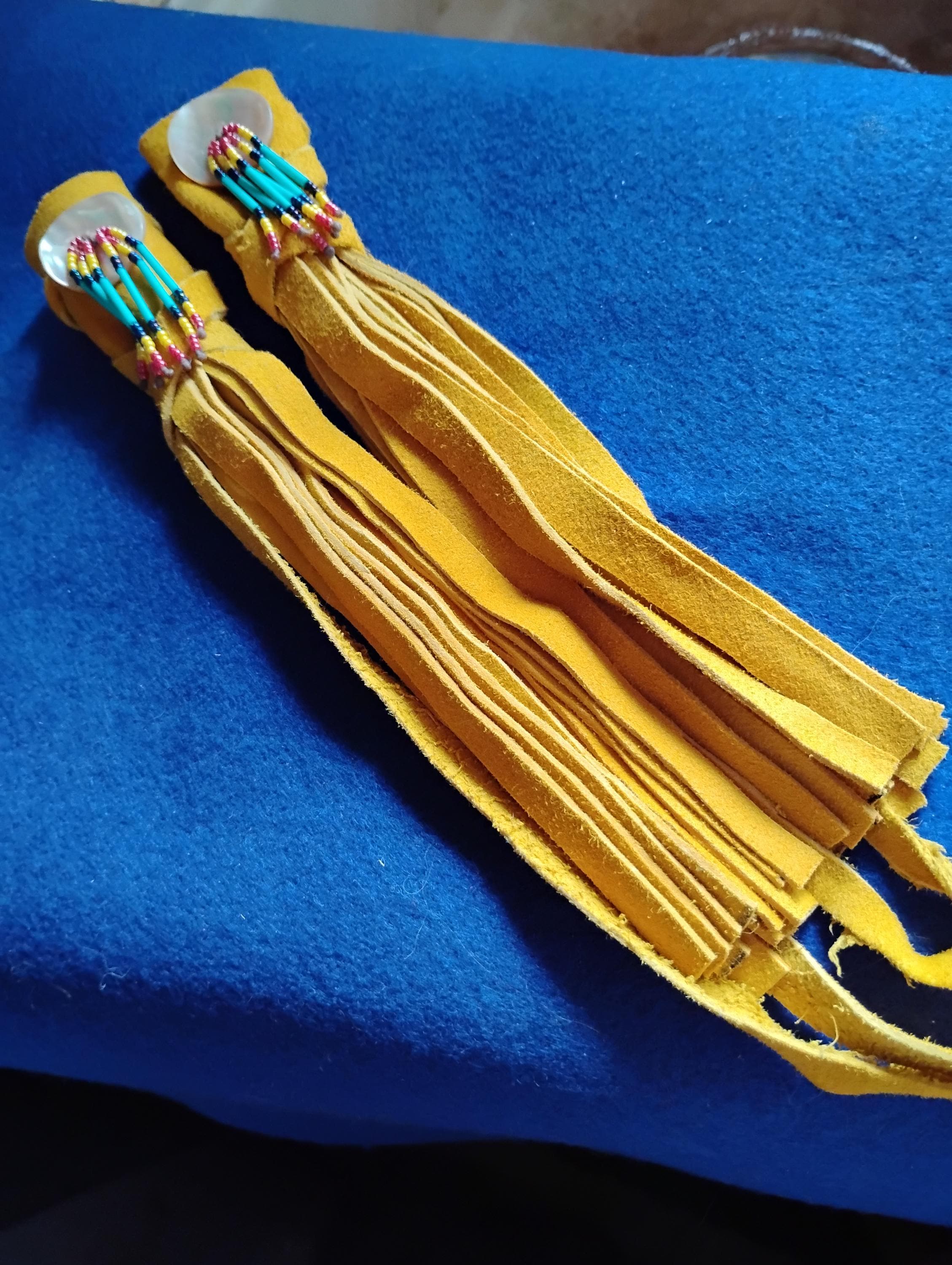 Native American Braid Wraps for Hair Dress and Pow Wow Regaillia ...