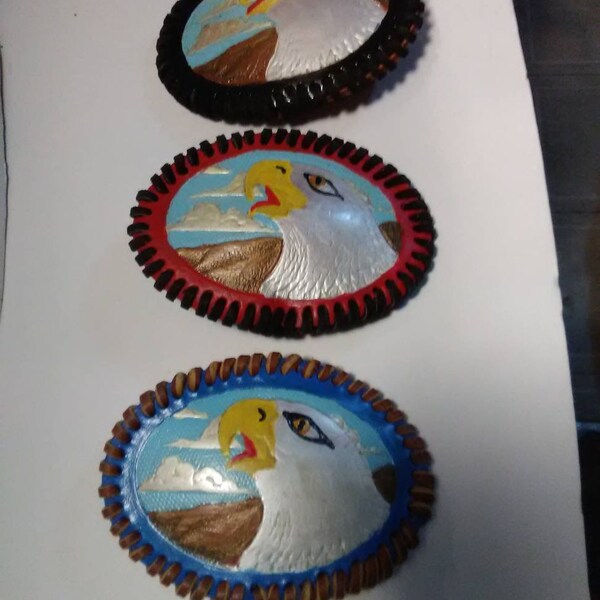 Hand Painted Leather Belt - Etsy