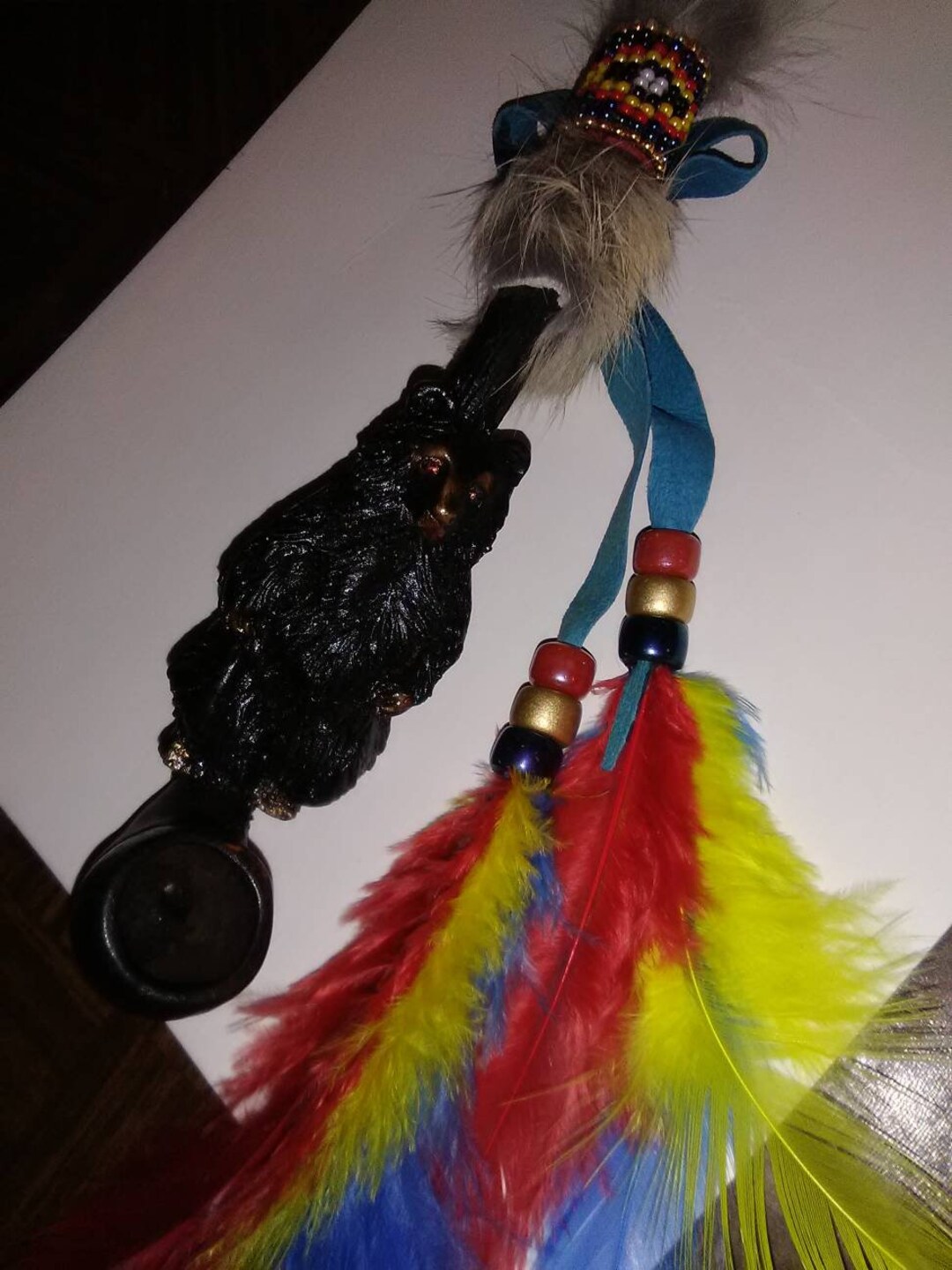 Pipe, Ceremonial Native American Small Spirit Bear Pipe, Handmade,pow ...