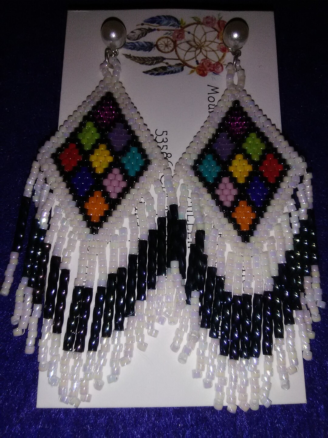Apache Ladder Earrings White Pearl - Etsy