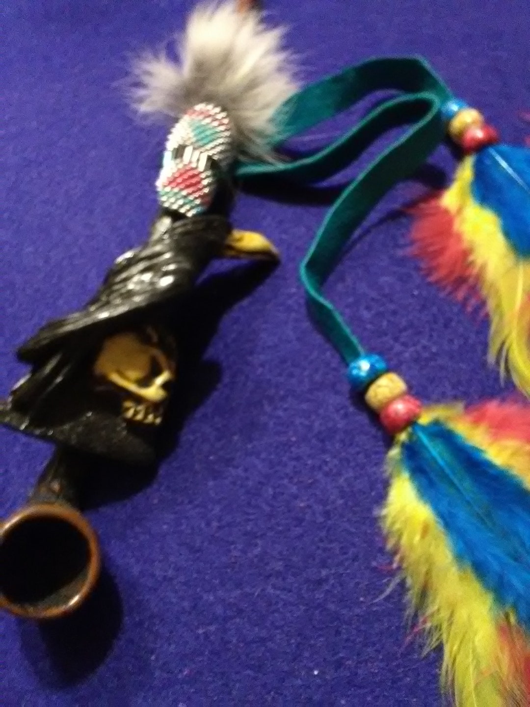 Small Ceremonial Raven Peace Pipe - Etsy