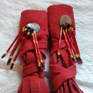 Native American Braid Wraps Handmade by Me Deerskin Suede - Etsy