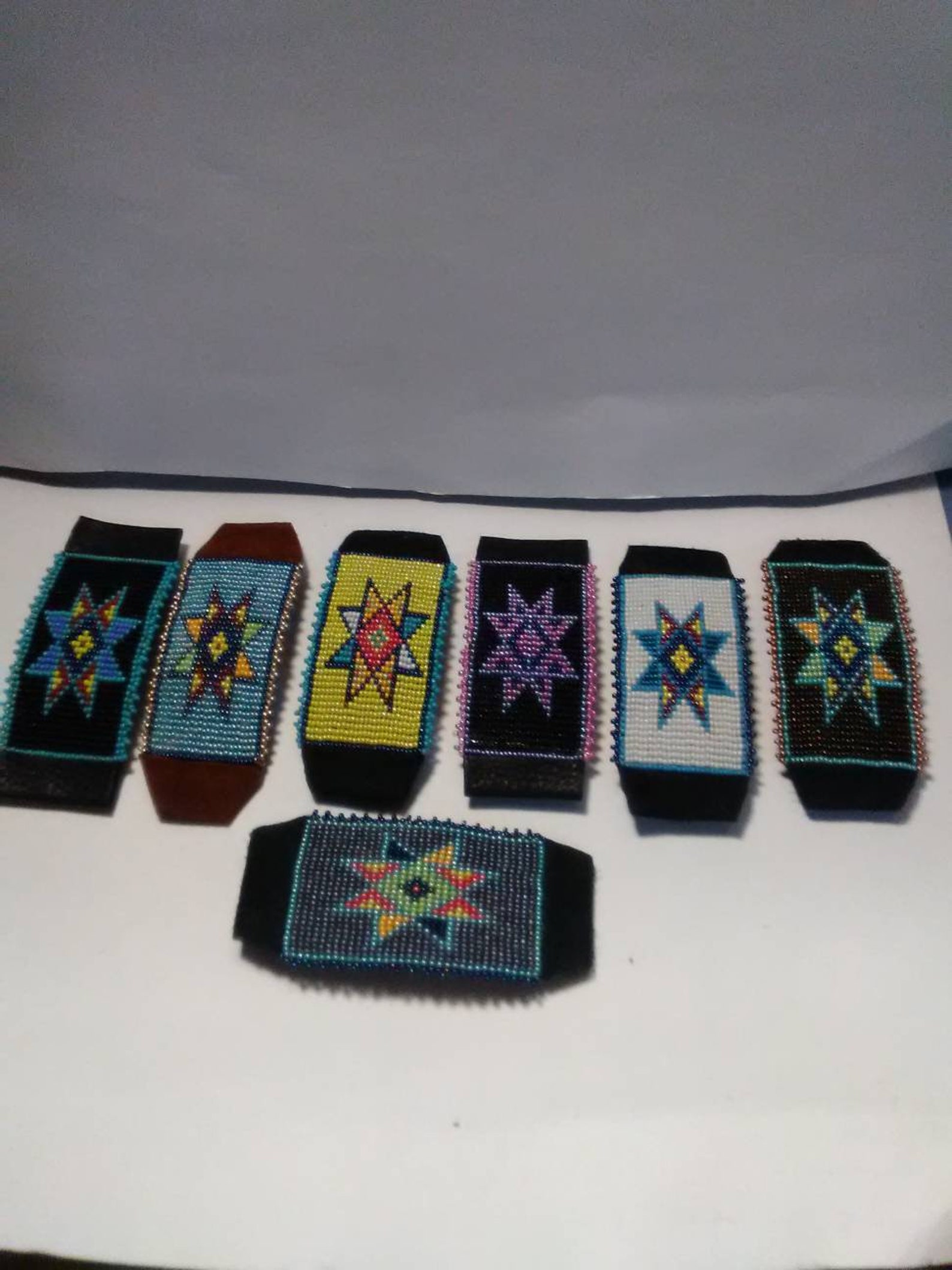 Barrette Cheyenne Design Native American Star 4 Inch Handmade, Pow Wow ...