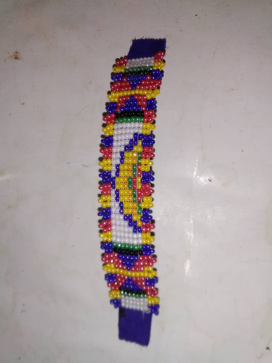 Barrette Beaded Cherokee Design Native American 4 1/2 Inch Handmade,pow ...