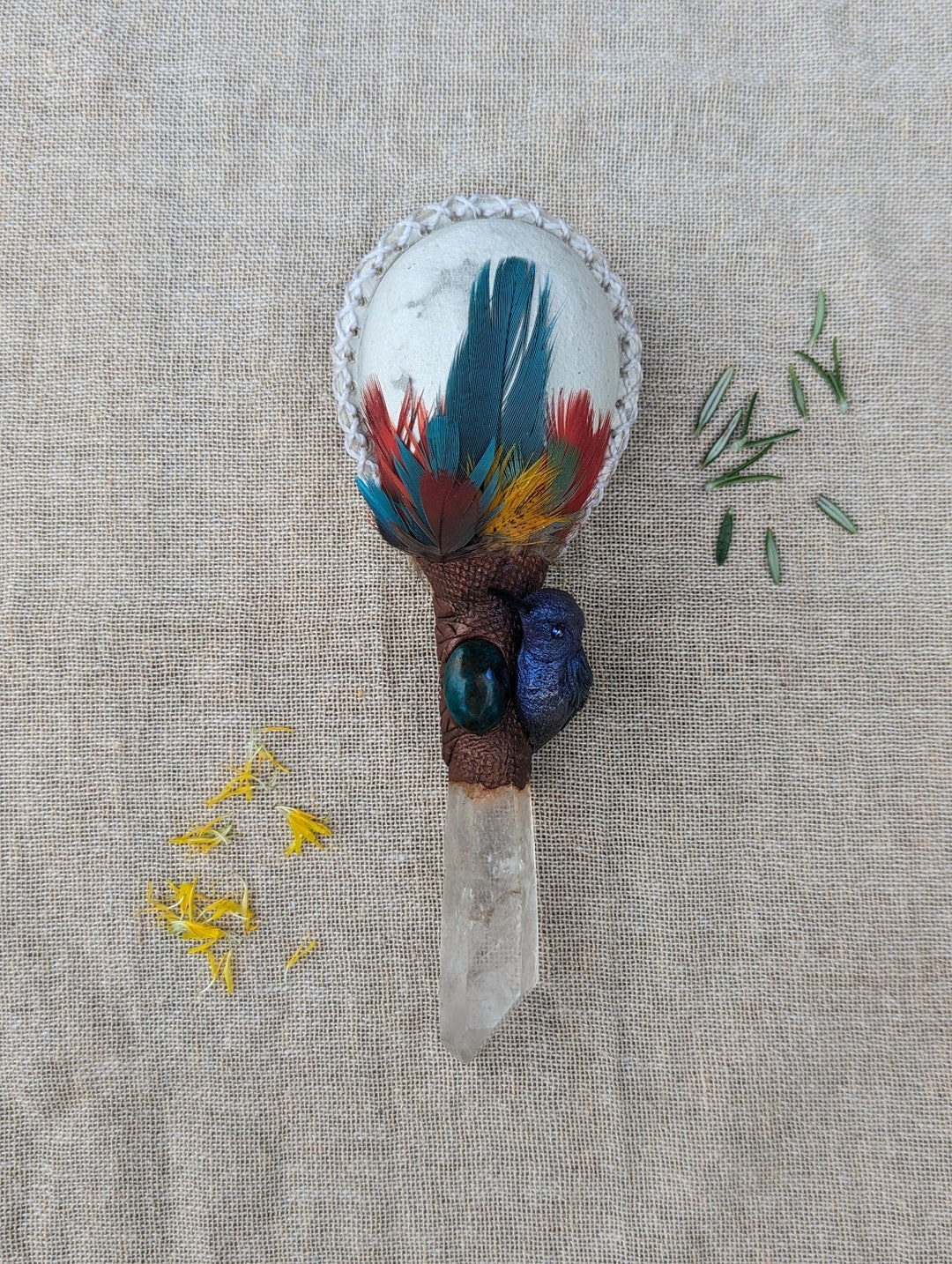 Hummingbird Quartz Ceremonial Rattle From Peru - Etsy