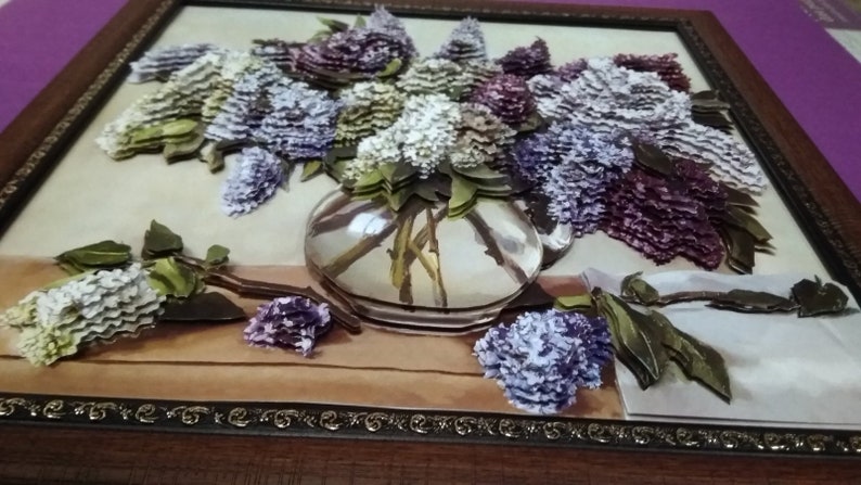 Lilac Flowers paper tole kit 3D paper decoupage kit 3D | Etsy