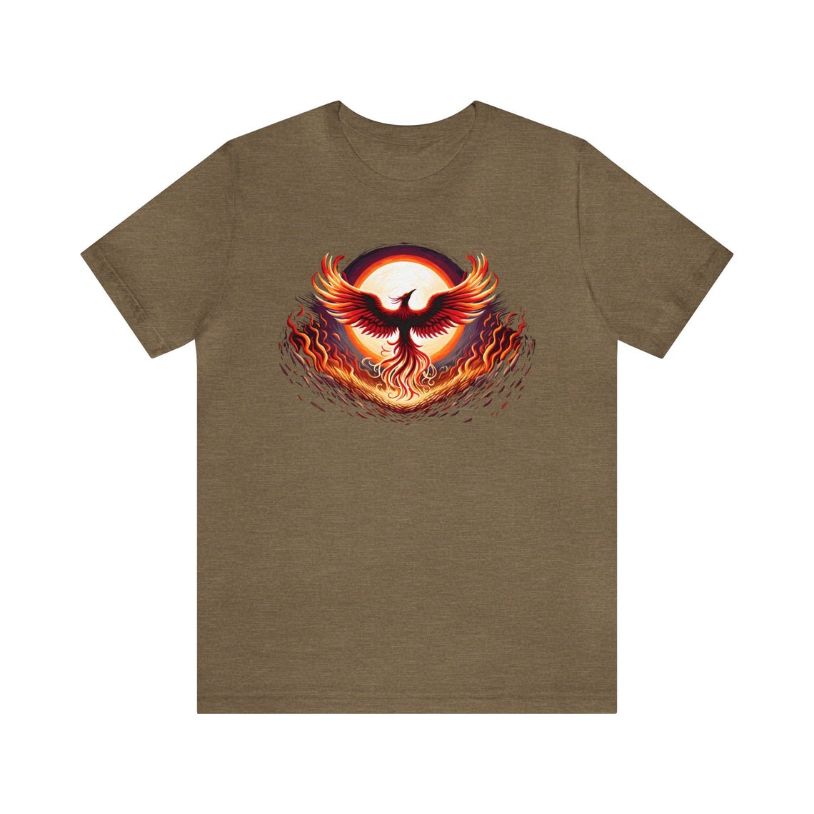 Graphic Tee Fiery Phoenix Unisex Short Sleeve Tee - Etsy