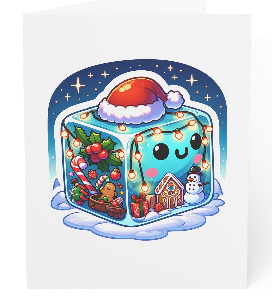 Merry Cube-mas Dnd Christmas Greeting Cards - Dungeons and Dragons - D ...
