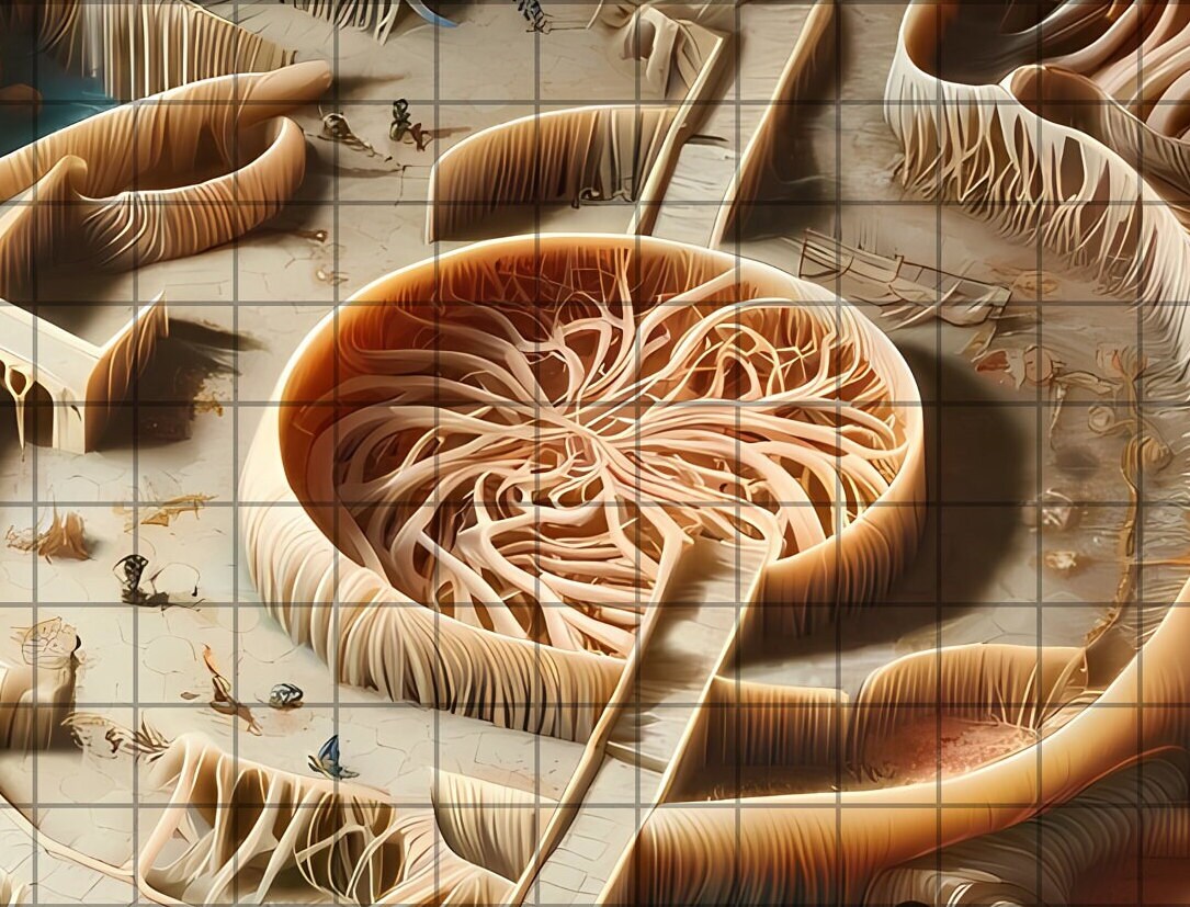 Downloadable Dungeons & Dragons Battle Map - Fungal Cerebrum - TTRPG - Etsy