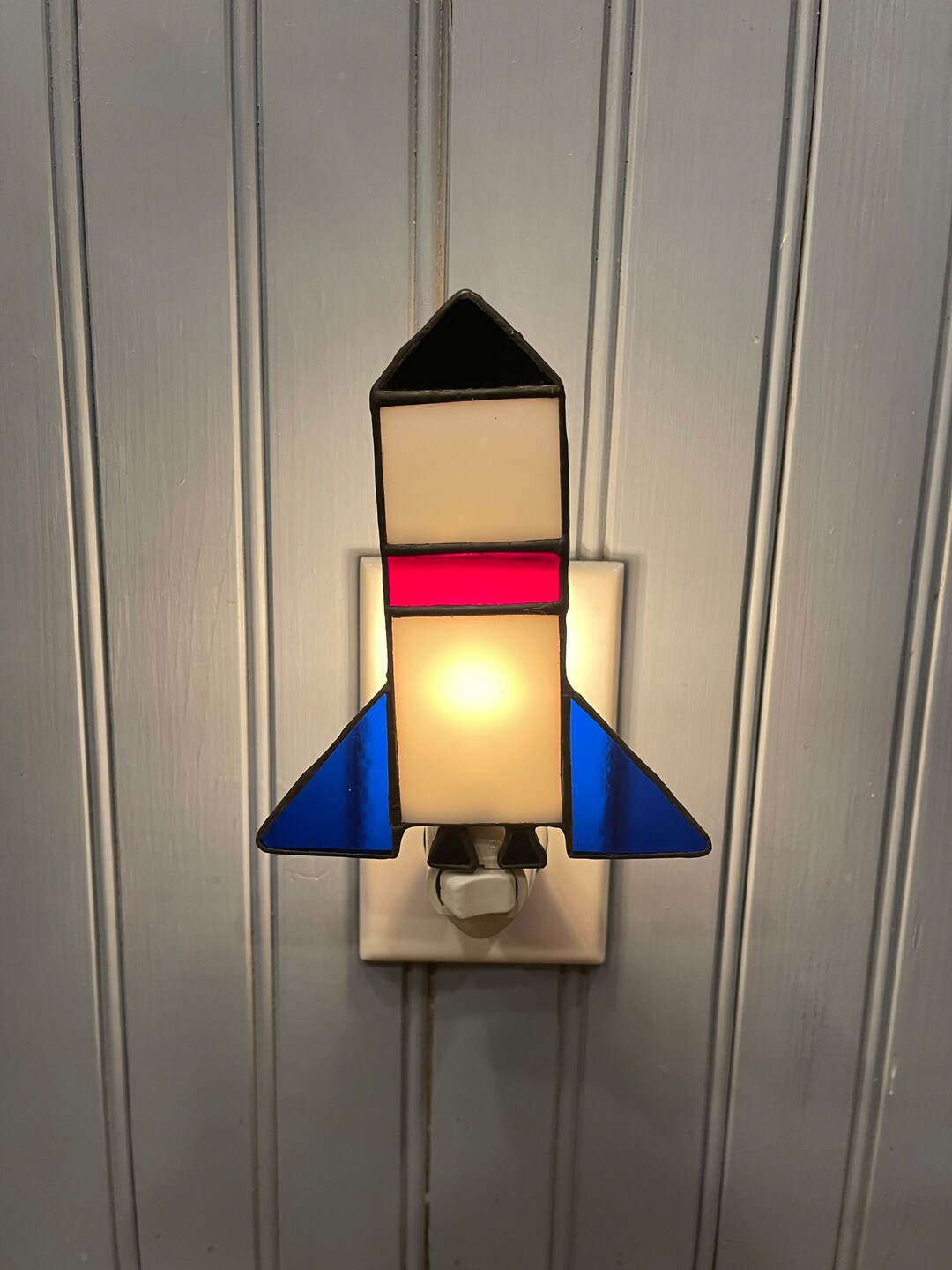 Rocket Ship Night Light - Etsy