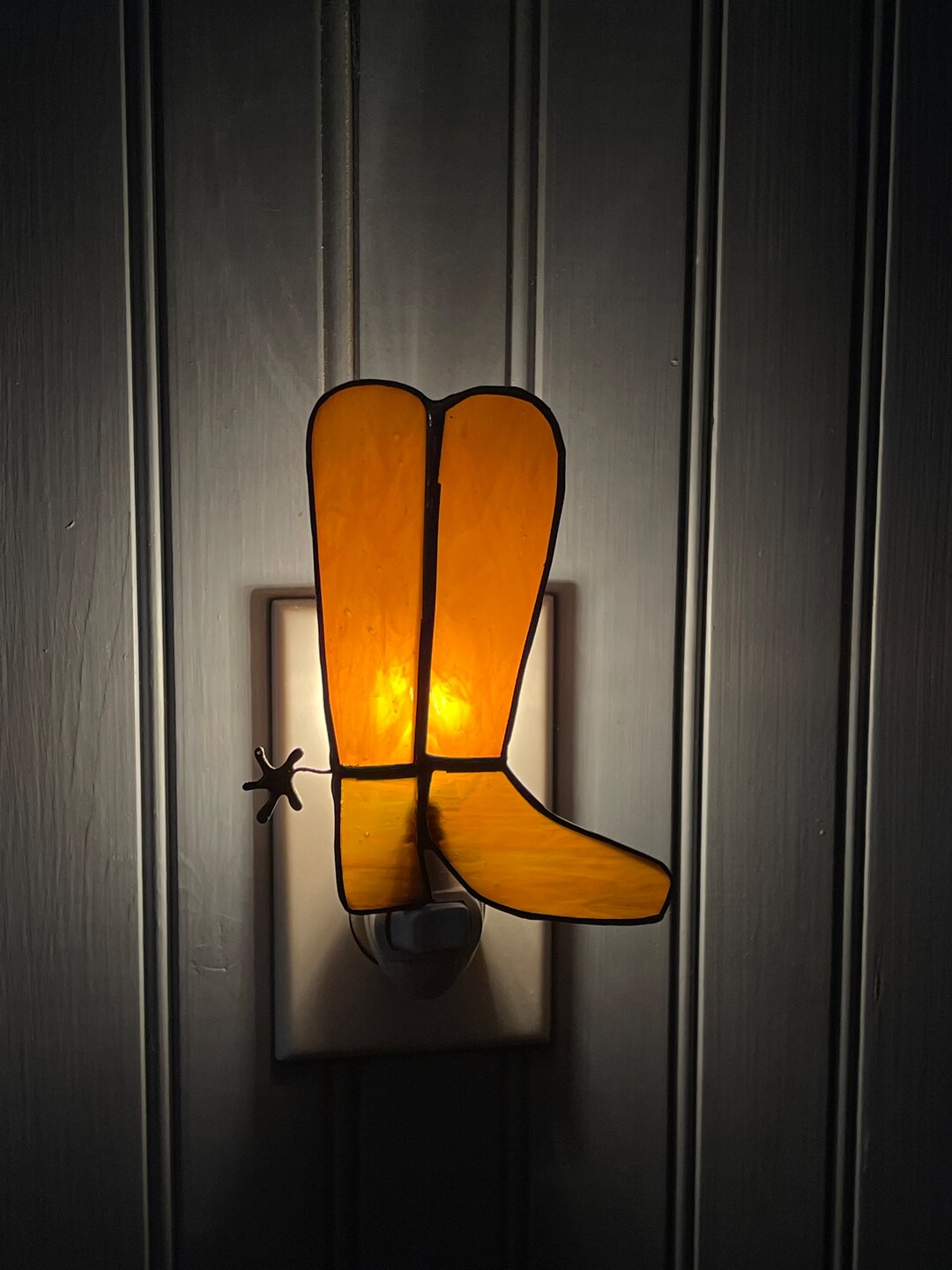 Cowboy Boot Night Light - Etsy