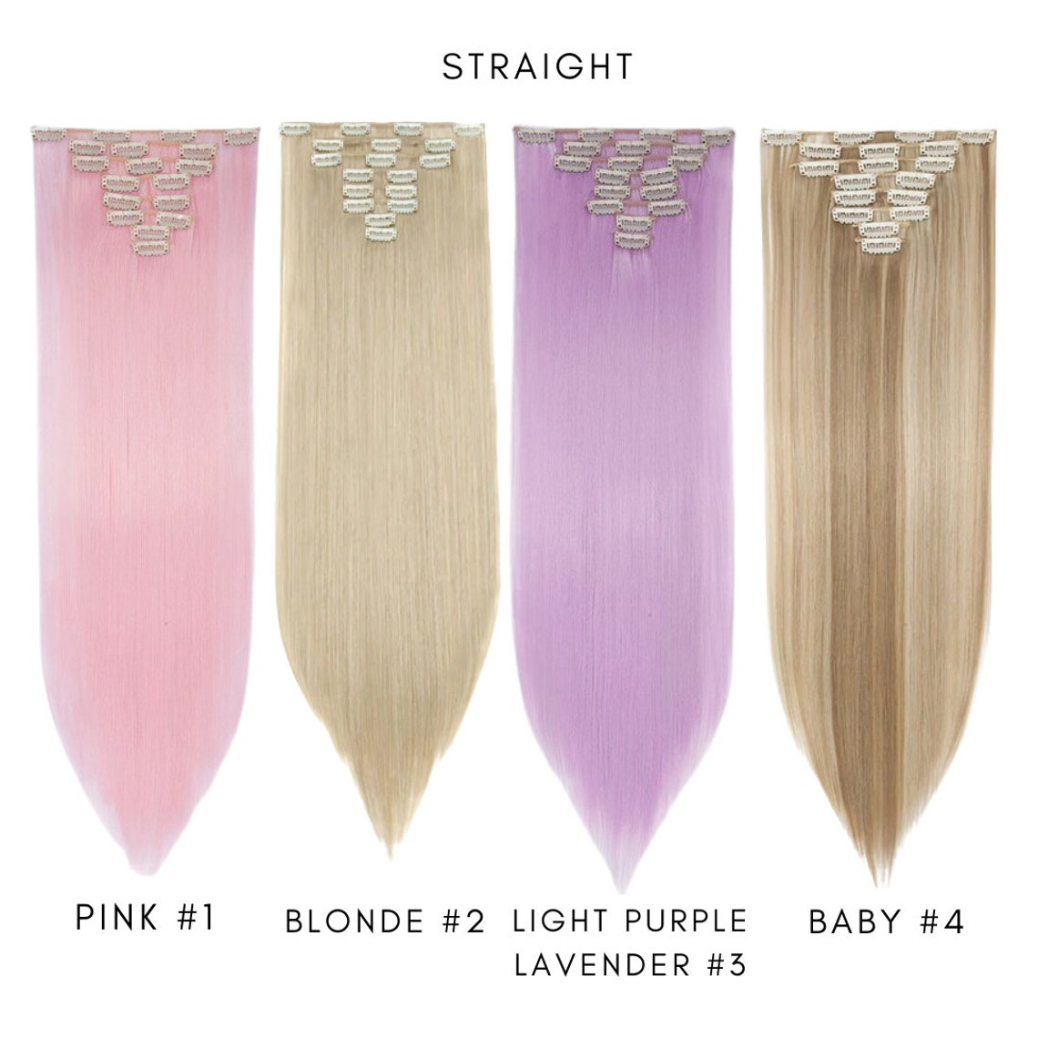 Pink Hair Extensions Rose Hair Clips Hair Streaks Mermaid - Etsy Canada