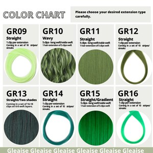 Dark Green Hair Extensions, Emerald Green, Aesthetic, Forest Green ...