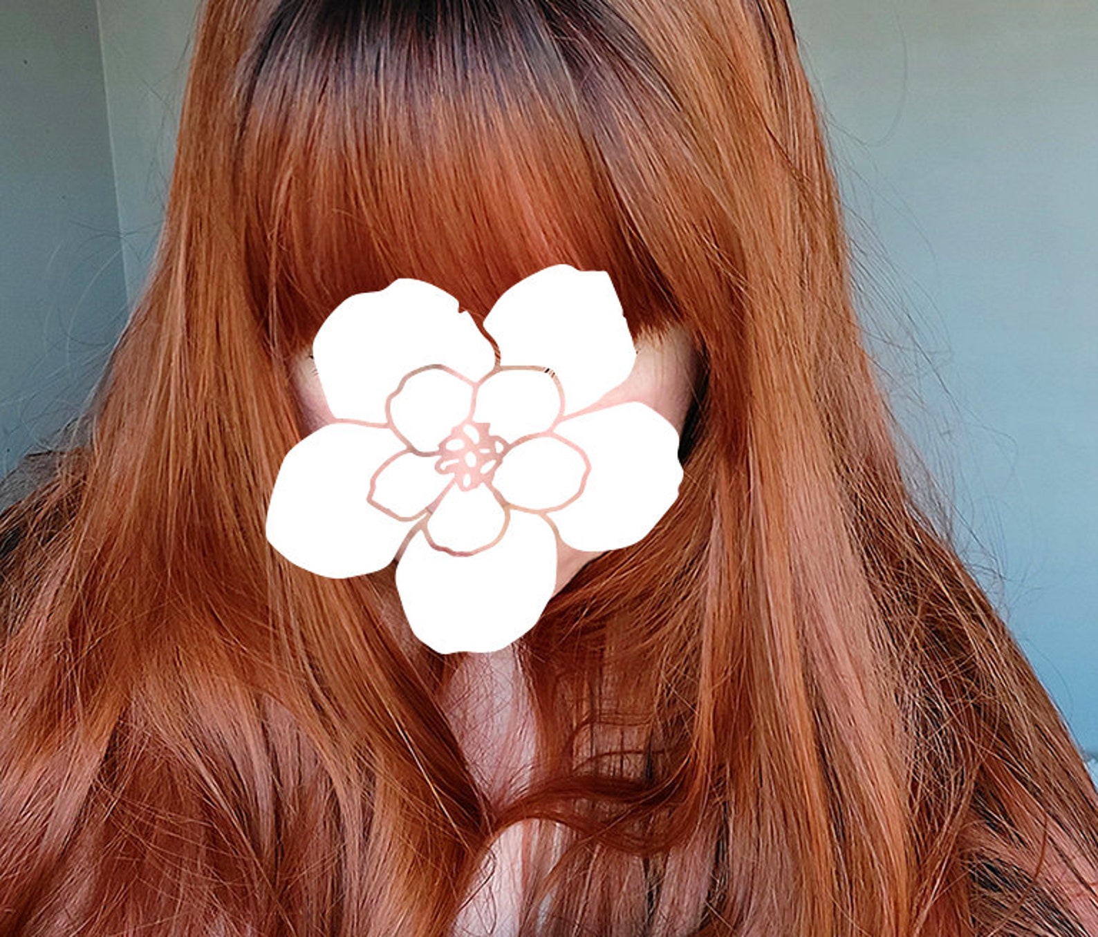 Ginger Wig With Bangs Long Red Head Auburn Red Wig Fringe - Etsy