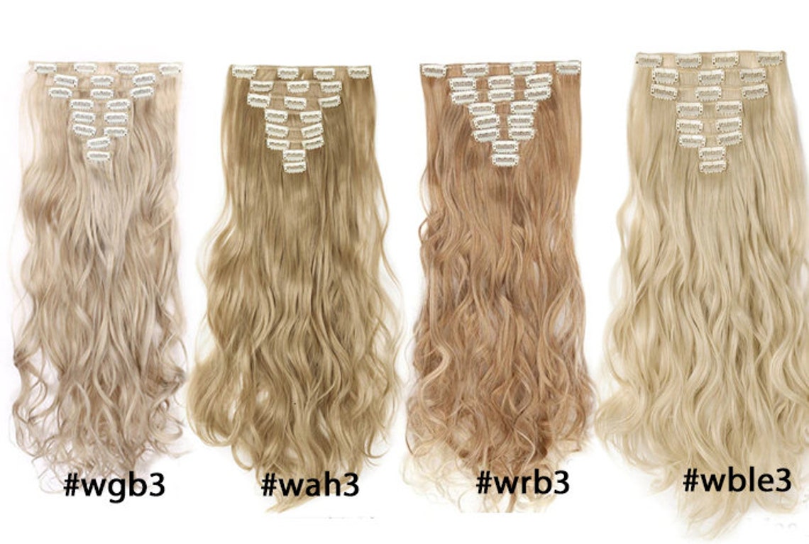 Gray Hair Extensions Clip in Hair Streaks Dark Greige Warm - Etsy