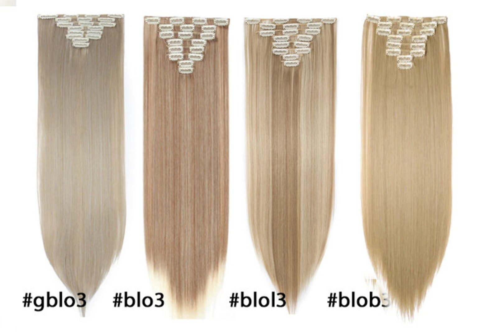 Gray Hair Extensions Clip in Hair Streaks Dark Greige Warm - Etsy