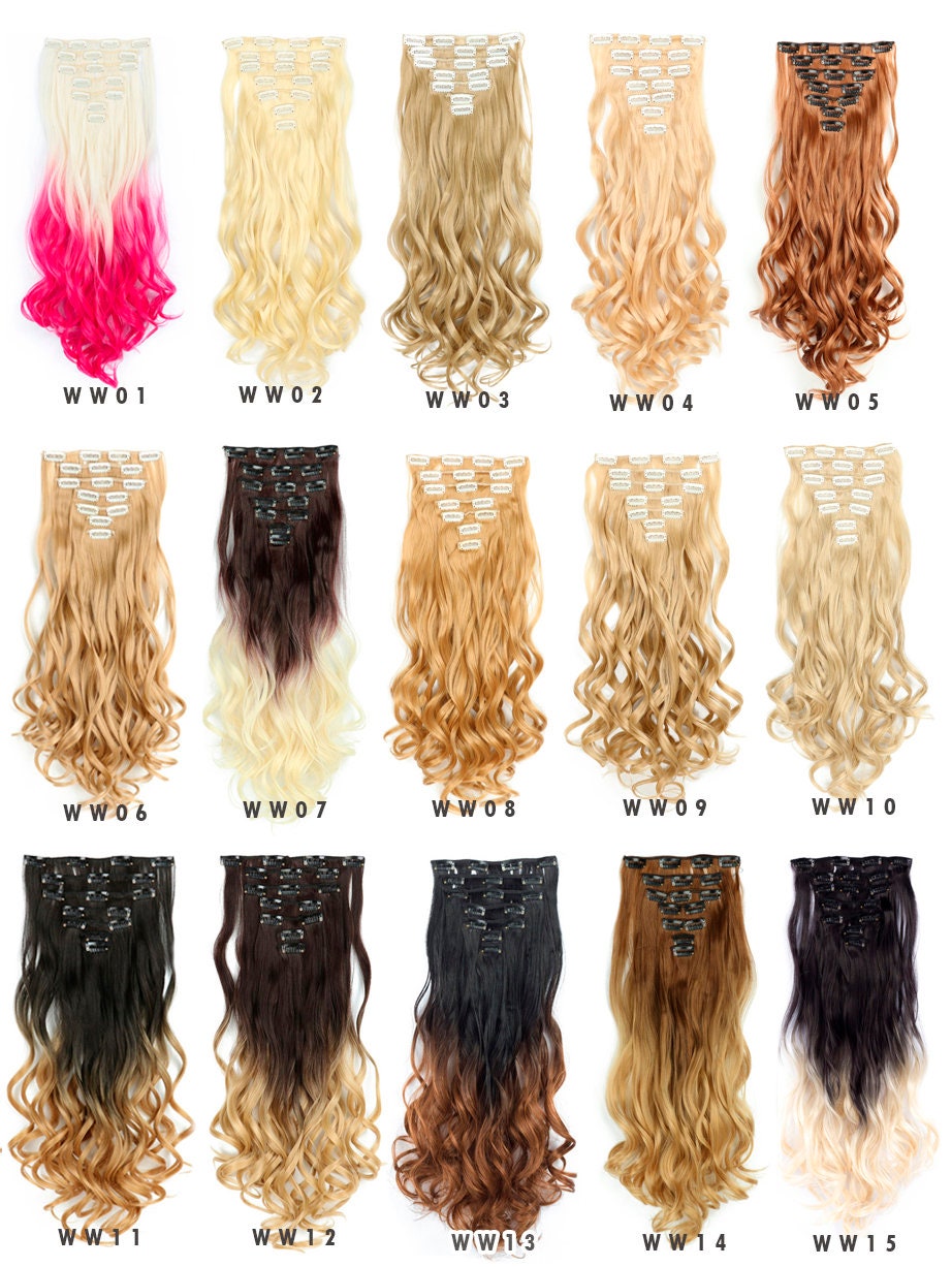 Silver Blonde Hair Extensions Silver Grey Blonde Ash Blonde - Etsy