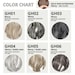 Gray Hair Extensions, Clip in Hair Streaks, Dark Greige Warm Cool Grey ...