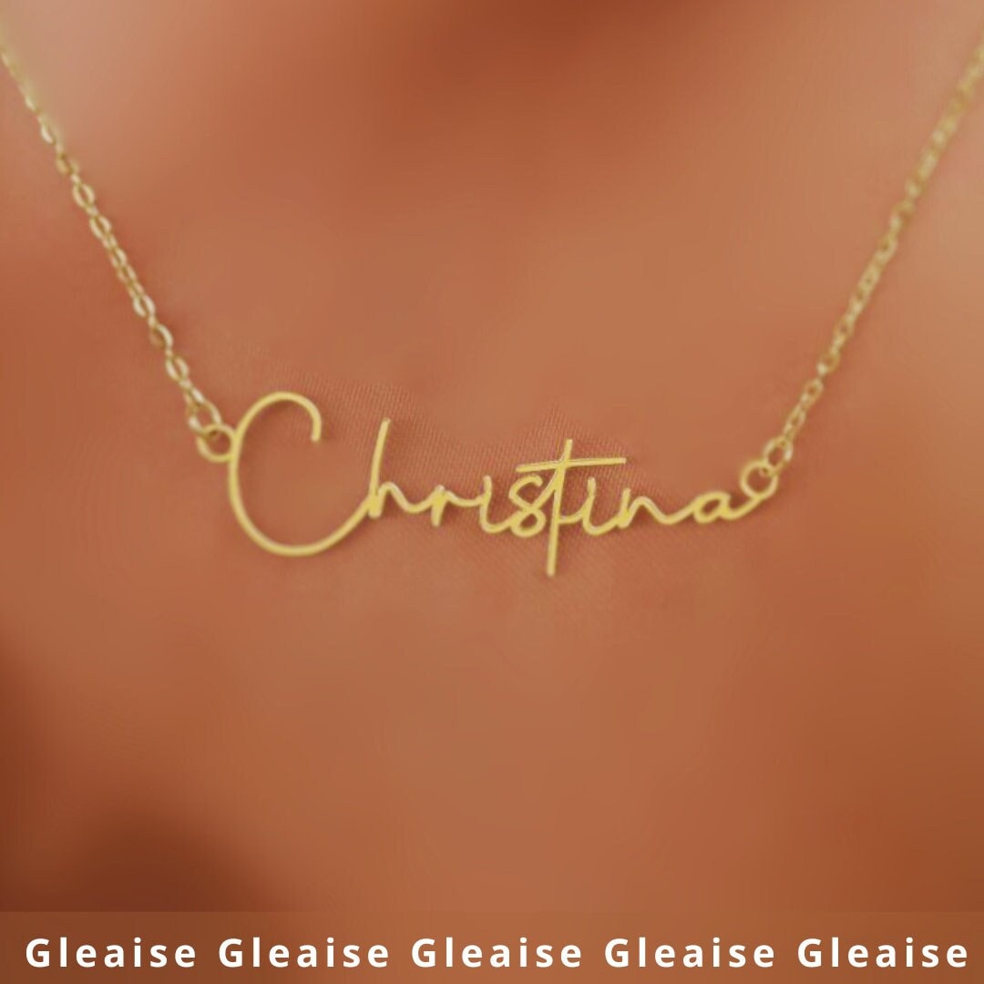 Personalized Gold Necklace With Name Best Gift for Her Gold - Etsy