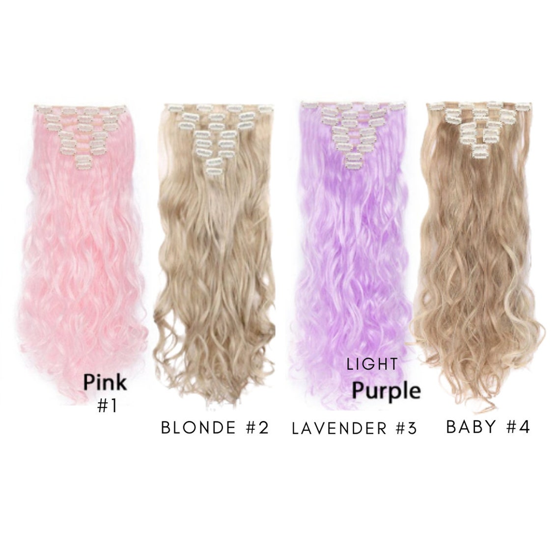 Pink Hair Extensions Rose Hair Clips Hair Streaks Mermaid - Etsy Canada