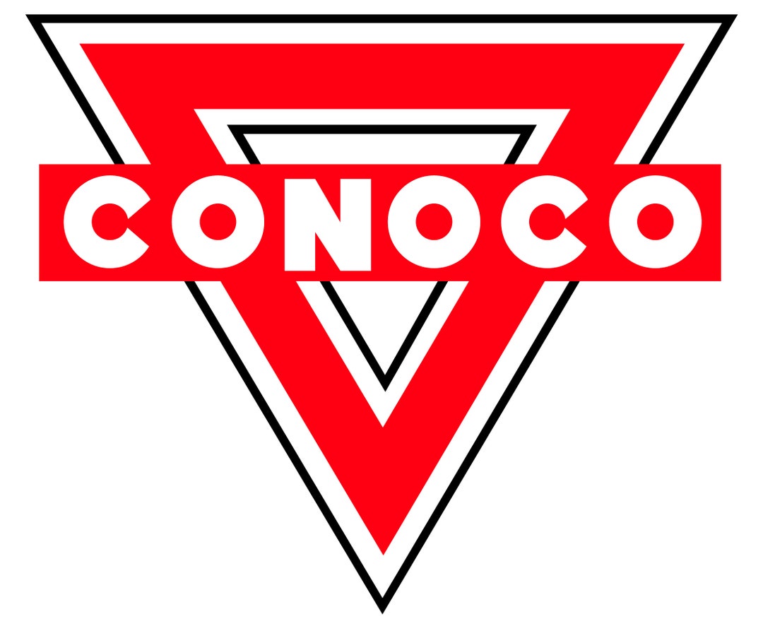 Conoco Vintage Gas Oil Main Vintage Logo Sticker / Vinyl Decal 10 Sizes ...
