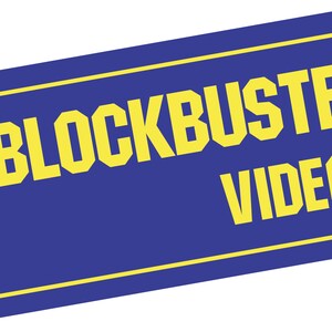Blockbuster Video Throwback Logo Sticker / Vinyl Decal 10 Sizes Free ...