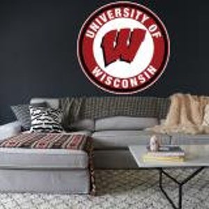 Wisconsin Badgers W Circle Logo Sticker / Vinyl Decal 10 Sizes - Etsy