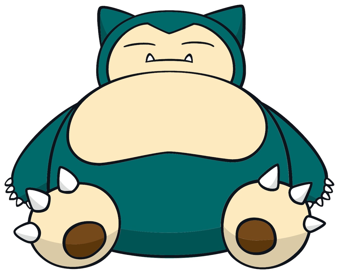 Snorlax Pokemon Stickers / Snorlax Vinyl Decal 10 Sizes - Etsy