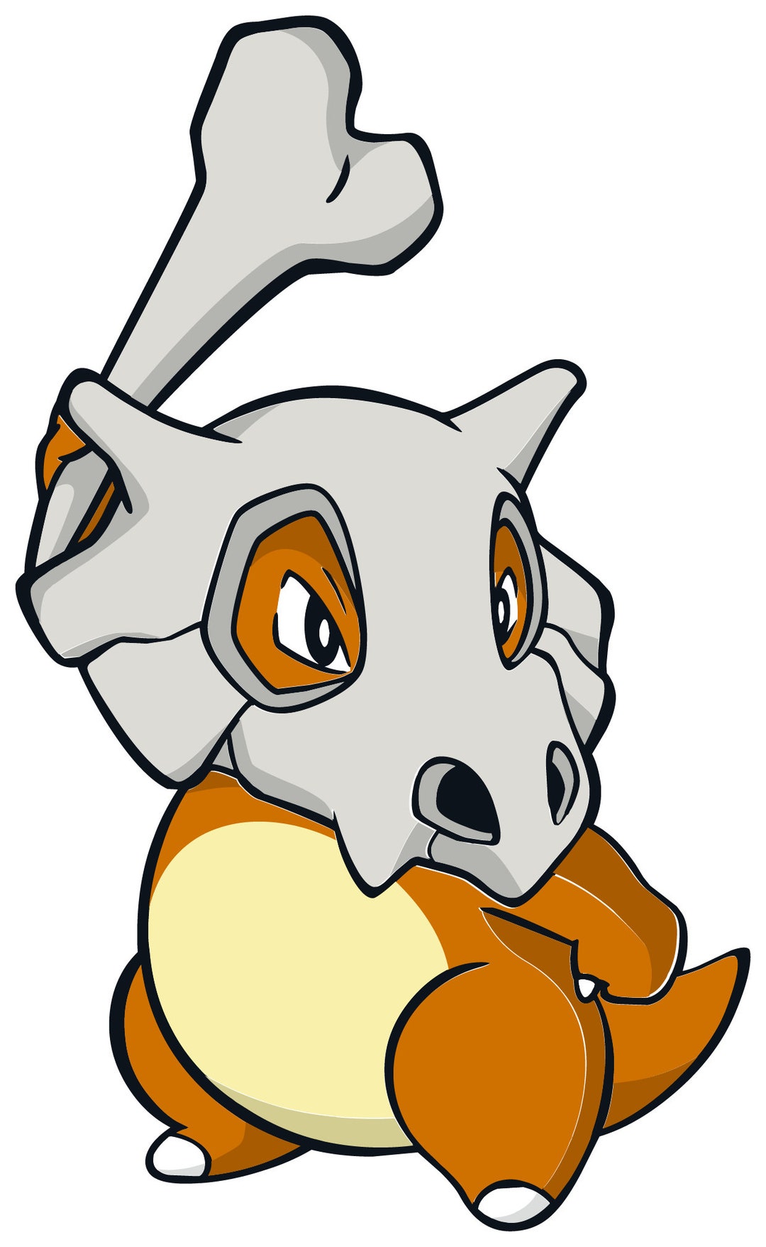 Cubone Pokemon Stickers / Cubone Vinyl Decal 10 Sizes - Etsy