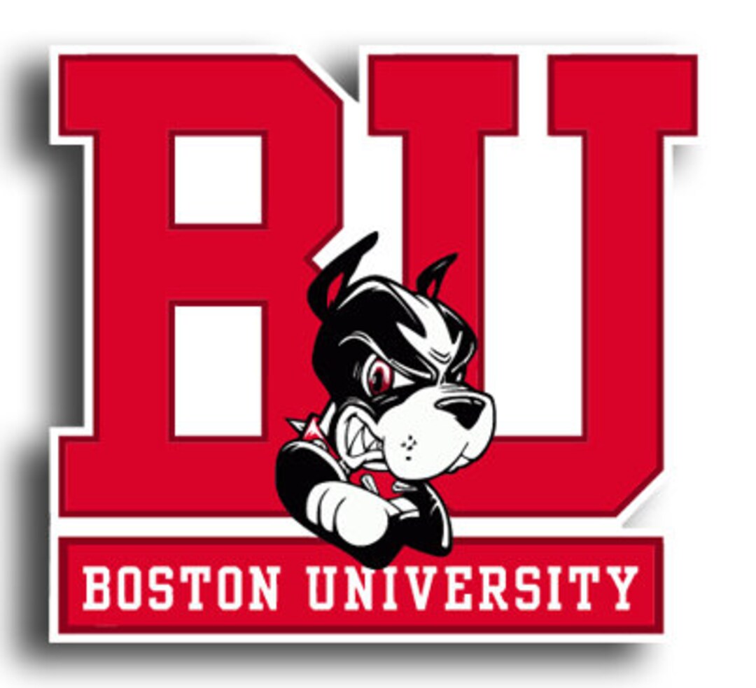 Boston University Terriers Logo Sticker / Vinyl Decal 10 Sizes Free ...