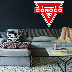 Conoco Vintage Gas Oil Main Vintage Logo Sticker / Vinyl Decal 10 Sizes ...
