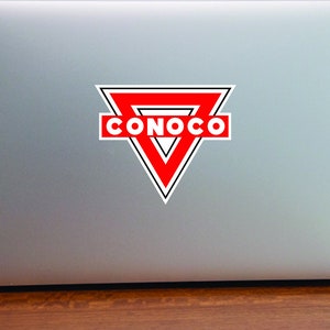 Conoco Vintage Gas Oil Main Vintage Logo Sticker / Vinyl Decal 10 Sizes ...