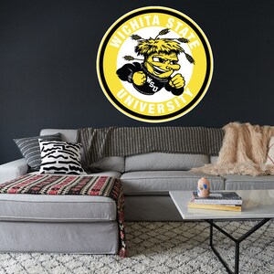 Wichita State University Wushock Circle Logo Sticker / Vinyl Decal 10 ...