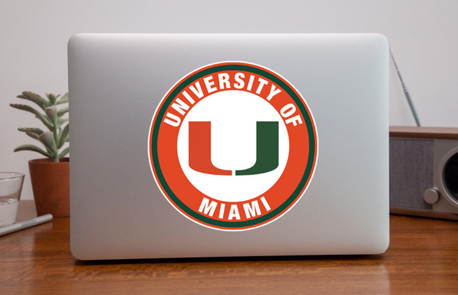 University of Miami U Circle Logo Sticker / Vinyl Decal 10 | Etsy