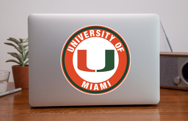 University of Miami U Circle Logo Sticker / Vinyl Decal 10 - Etsy
