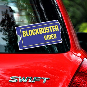 Blockbuster Video Throwback Logo Sticker / Vinyl Decal 10 Sizes Free ...